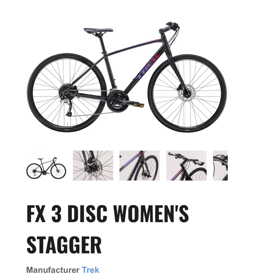 Trek FX 3 DISC WOMEN'S STAGGER, Sports Equipment, Bicycles & Parts ...