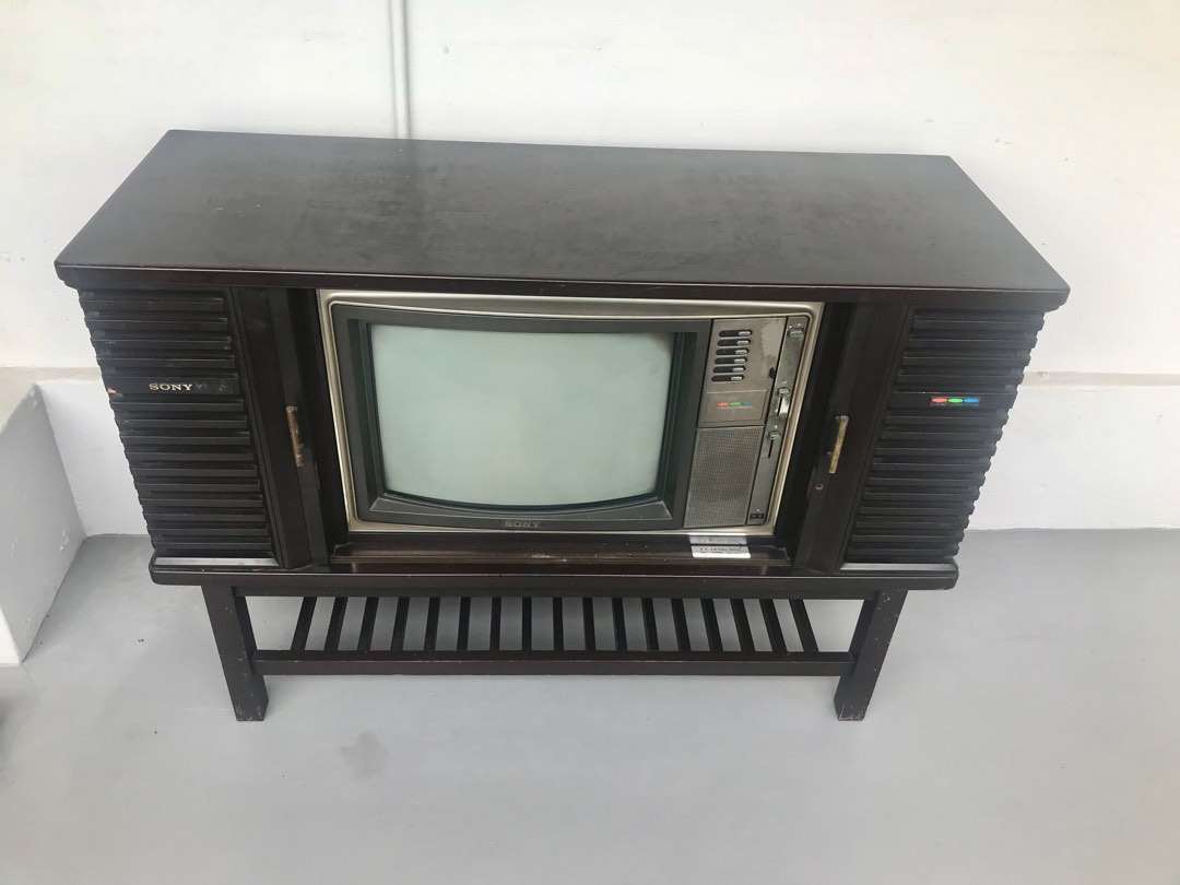 Antique TV console, Furniture & Home Living, Furniture, TV Consoles on ...