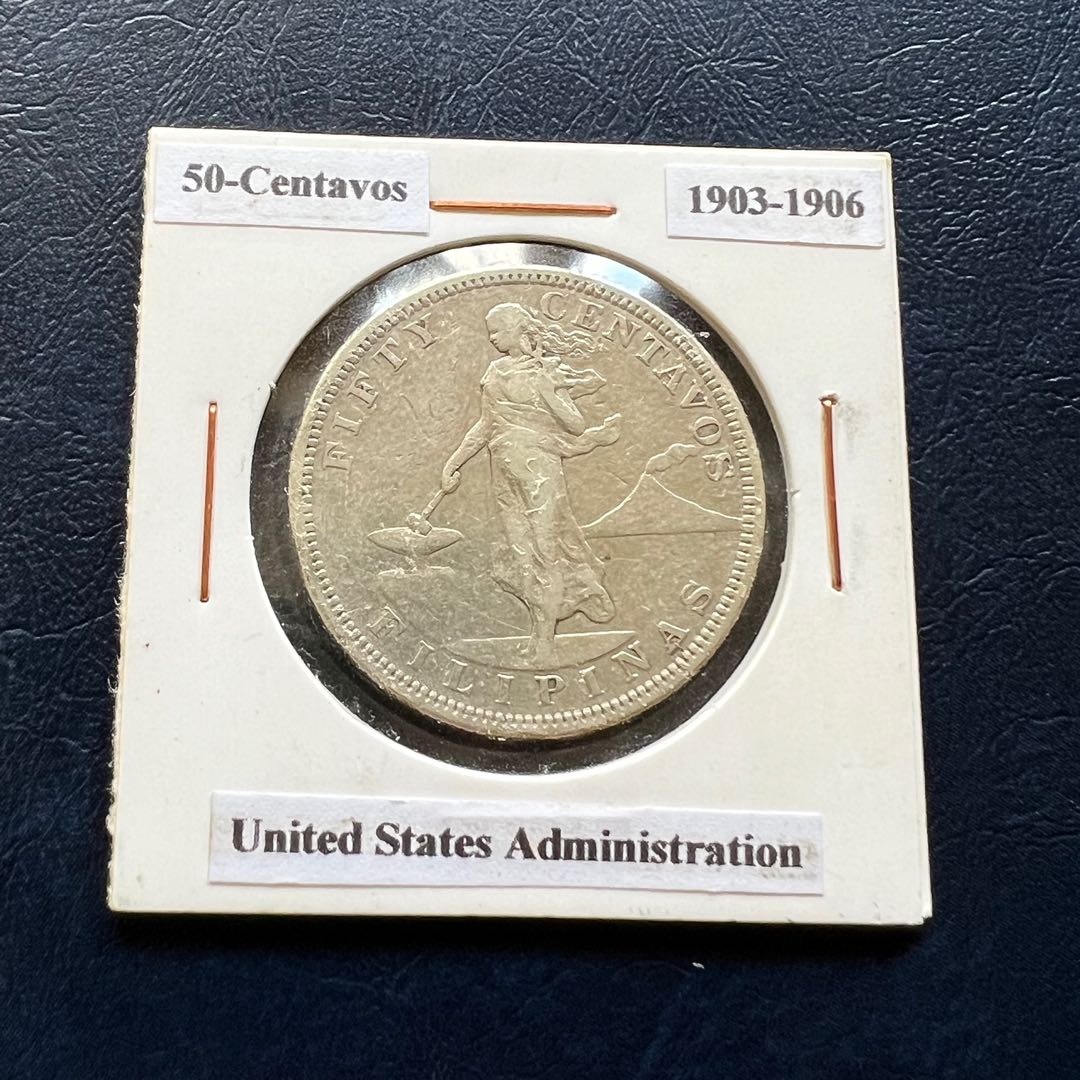 USPI 50-Centavos 1903 Silver Coin, Hobbies & Toys, Memorabilia ...