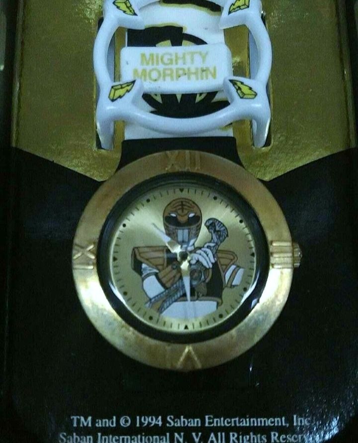 Vintage 1994 Mighty Morphin Power Rangers White Ranger Watch [Super ...