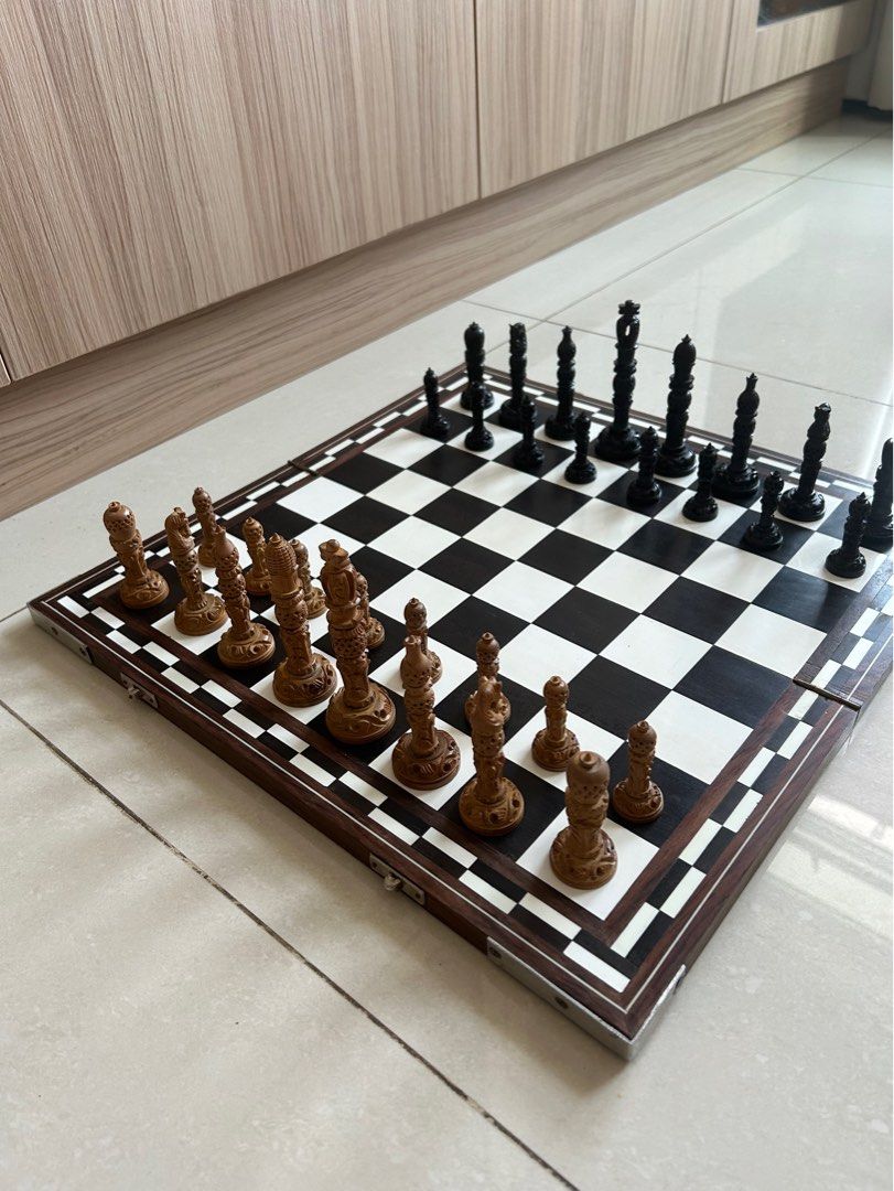 Vintage Indian chess set, Hobbies & Toys, Toys & Games on Carousell