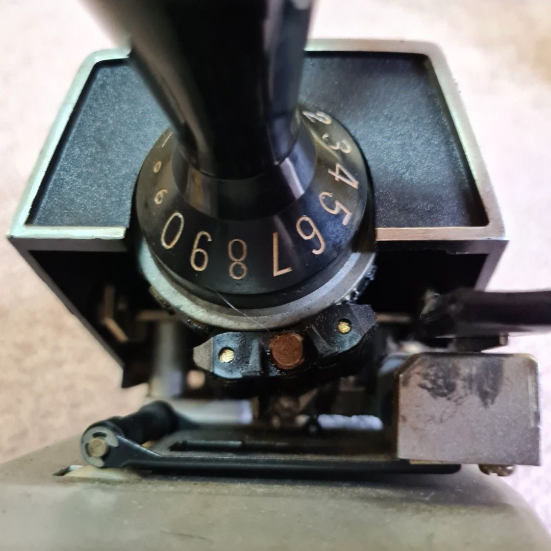 VINTAGE JAPAN ROTARY CHECK WRITER - UCHIDA P-8N (AS-IS), Furniture & Home Living, Home ...