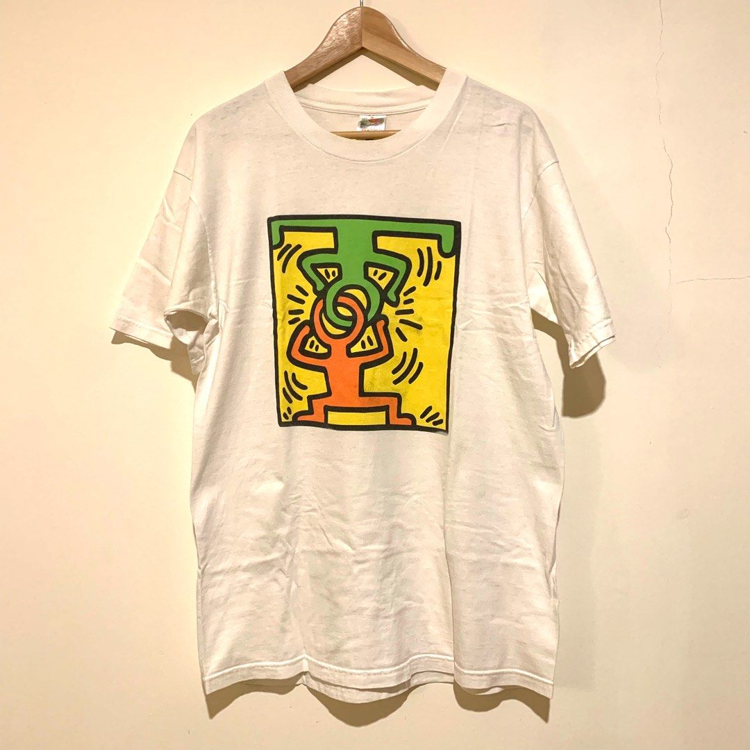 Vintage Keith Haring Tee 1998, Men's Fashion, Tops & Sets, Tshirts ...