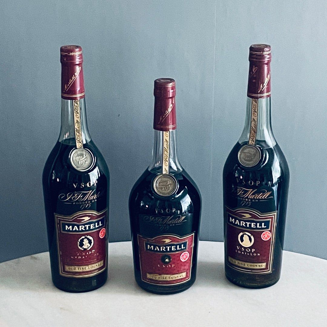Vintage Martel VSOP 1L x3, Food & Drinks, Beverages on Carousell