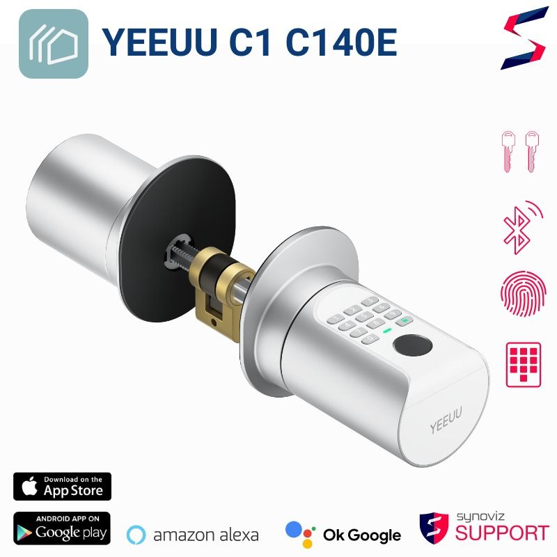 YEEUU C1 C140E Smart Cylinder Lock | HDB BTO Lock Upgrade | Door Lock ...