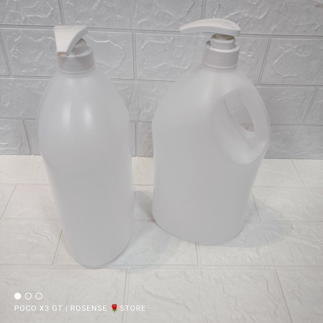2 Litre Used Empty Bottle White Bottle Tong kosong air 2 litre Liquid Air Water Detergent Empty ...