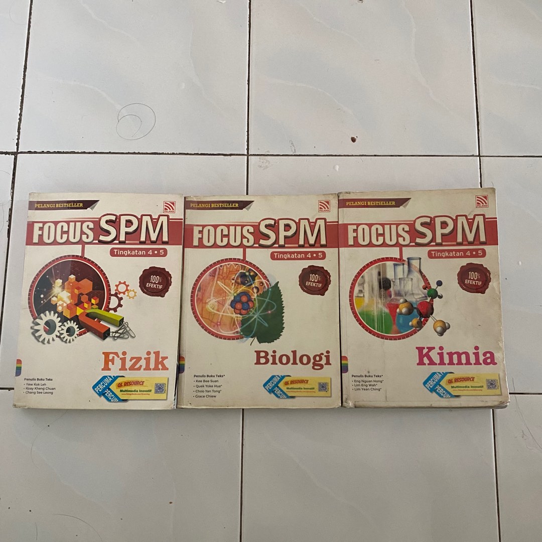 [3 FOR RM10] FOCUS SPM Tingkatan 4•5 Fizik, Biologi, Kimia Buku Rujukan ...