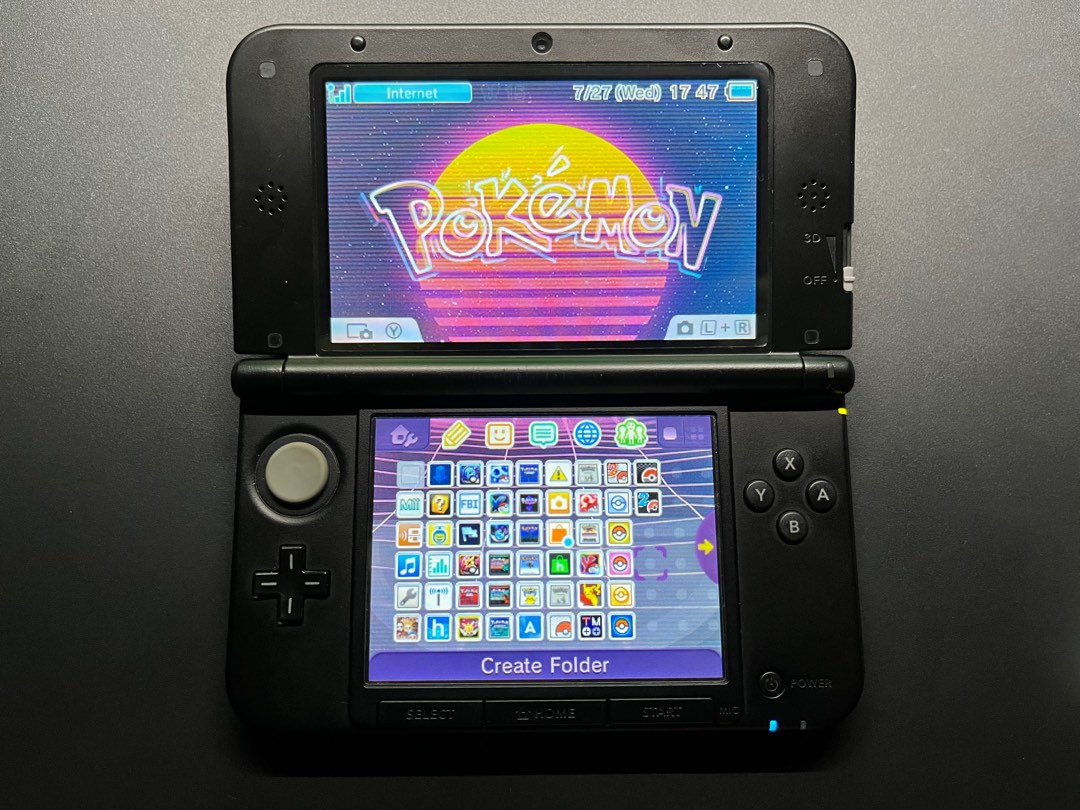 Nintendo 3DS XL Red/Black 32GB SD Card , Video Gaming, Video Game Consoles, Nintendo on Carousell