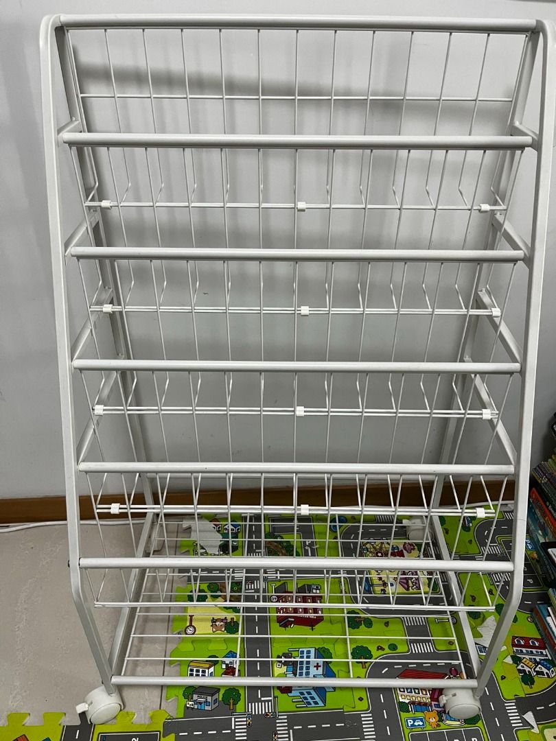 5 Layer book racks with wheels, Furniture & Home Living, Furniture ...