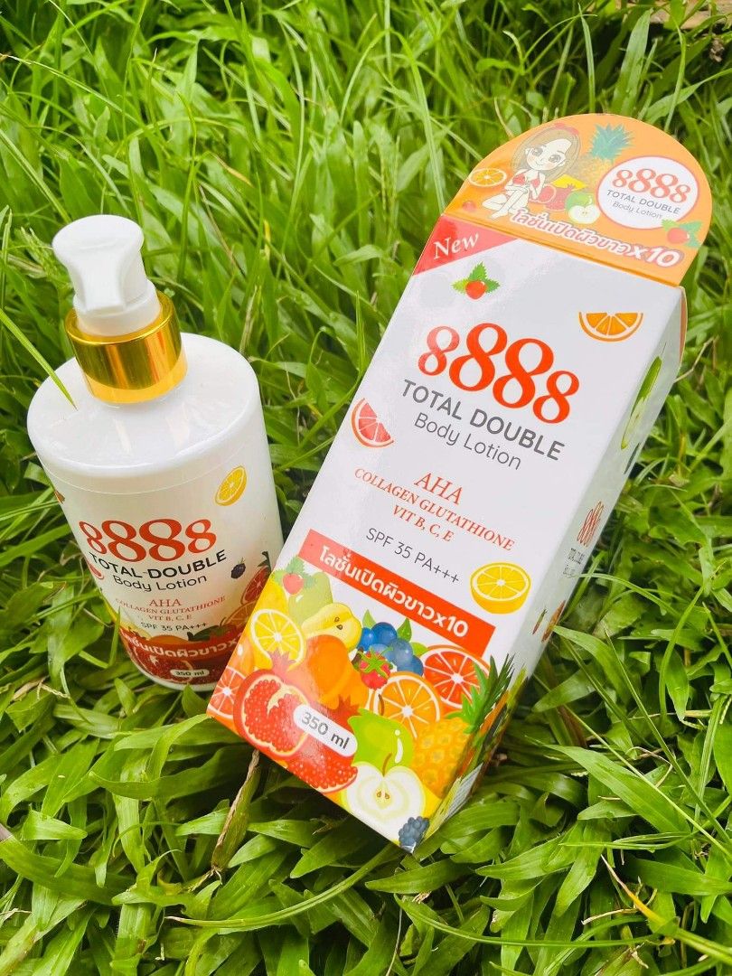8888 Total Double Body Lotion, Beauty & Personal Care, Bath & Body, Body Care on Carousell