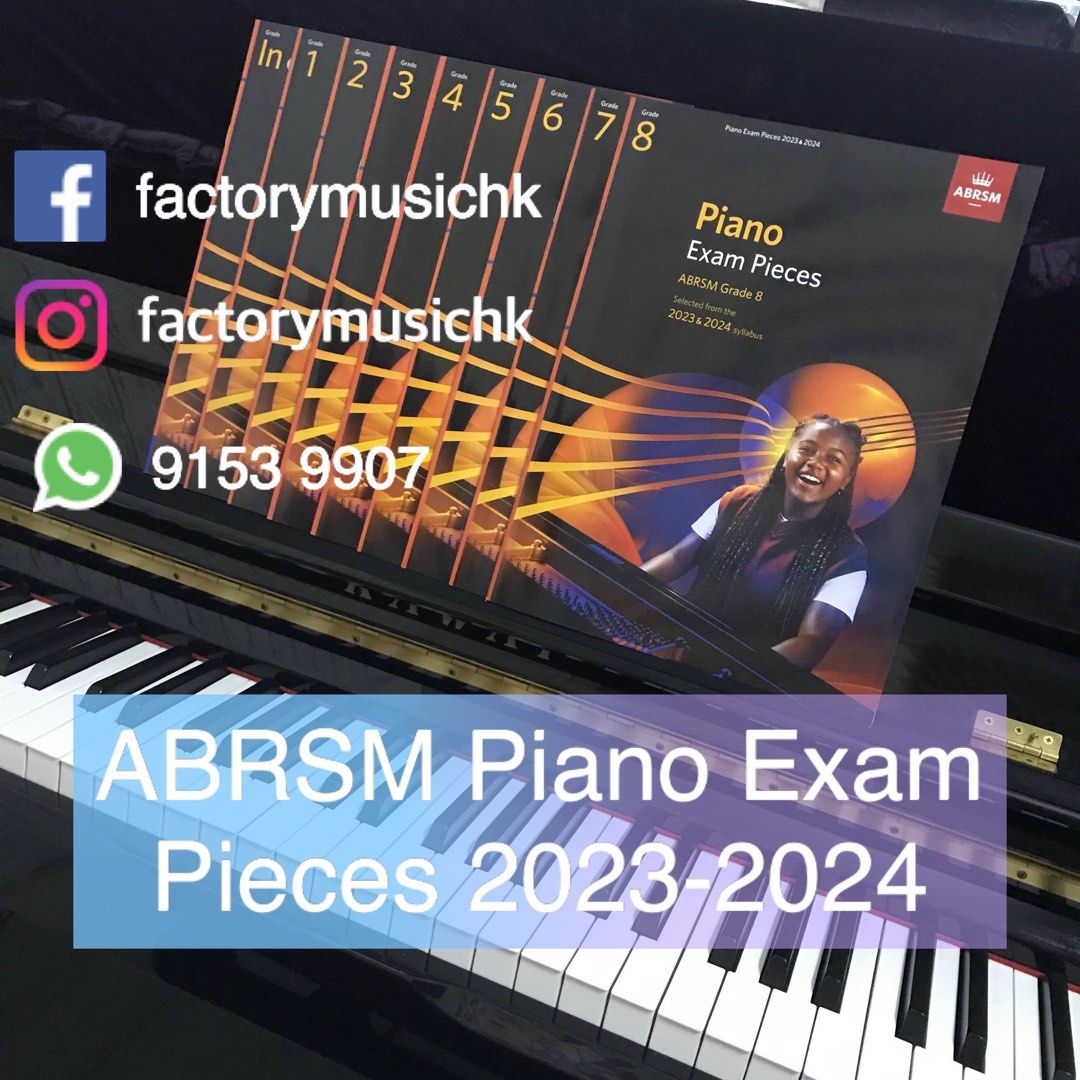 ABRSM Piano Exam Pieces 2023-2024 各級鋼琴考試書, 興趣及遊戲, 音樂樂器 & 配件, 音樂與媒體 - 樂譜 - Carousell