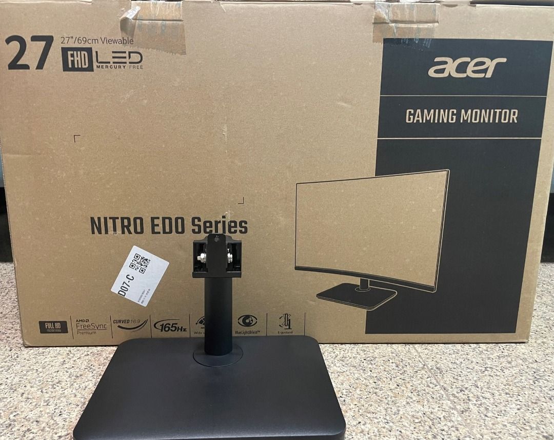 Acer ED0 Series ED270R P 27 inch FHD Curved Gaming Monitor, Computers ...