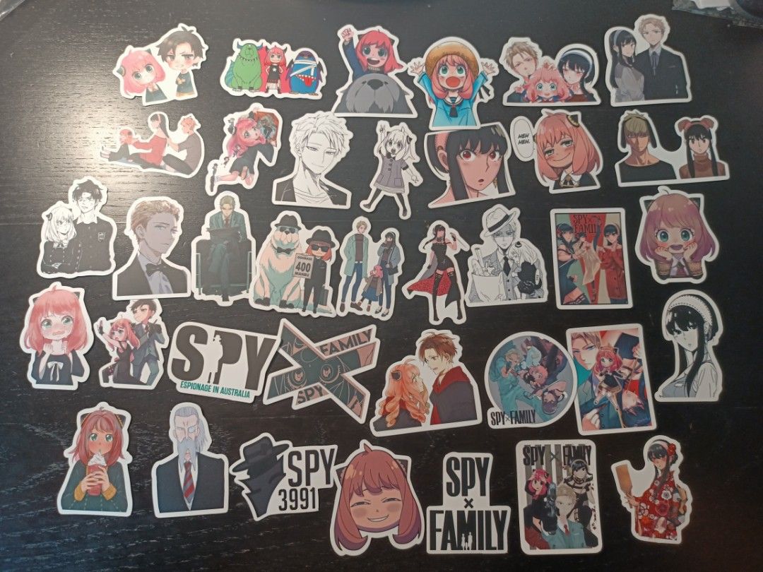 Stickers Anime Manga Panel Black and White coloured stickers aot jjk ...