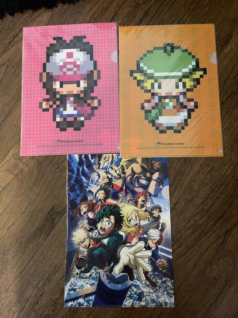 Anime Plastic Folders, Anime My Hero Academia and Pokemon, Hobbies ...