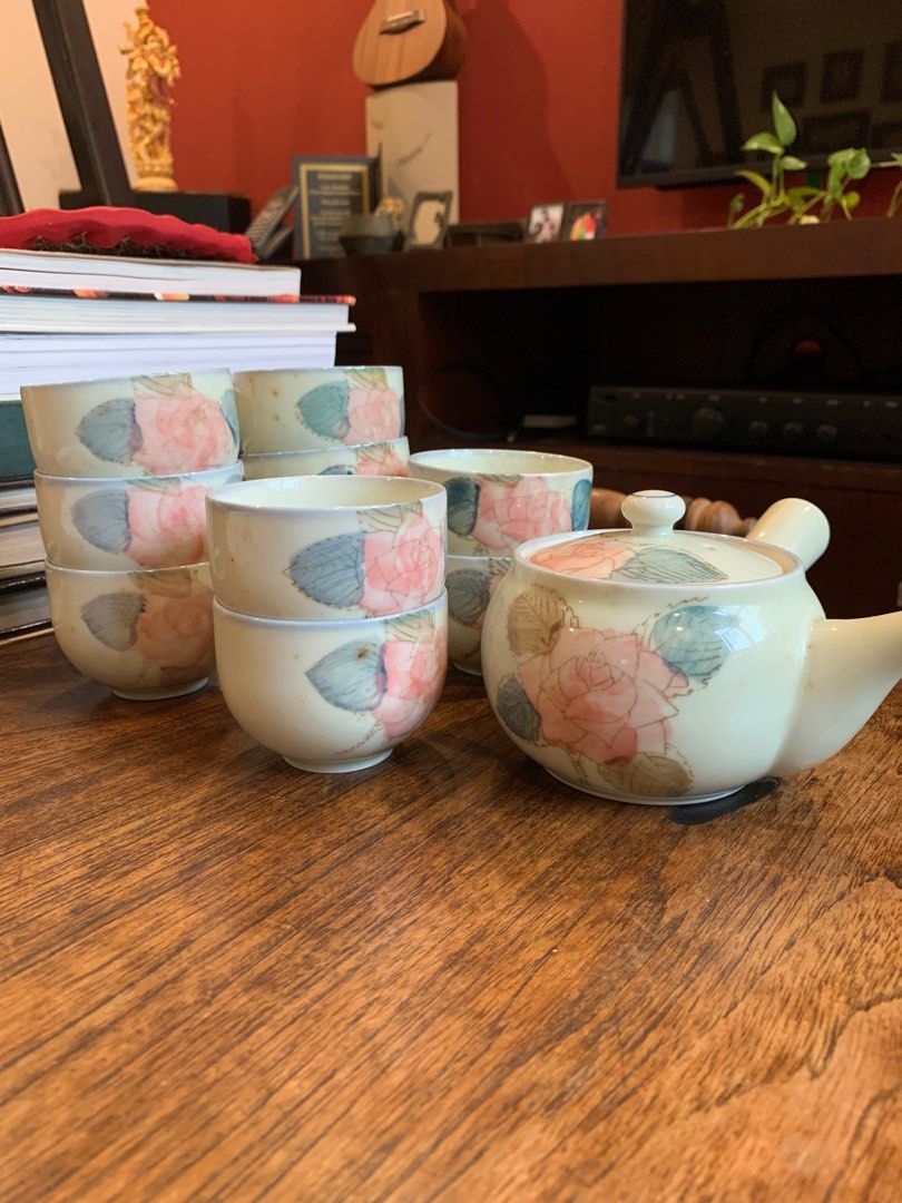 Antique handmade chinese tea set (Arika), Furniture & Home Living ...