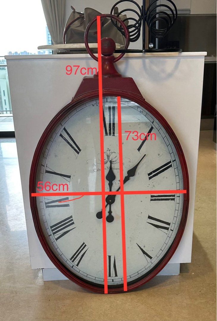 Antique-like wall clock, Furniture & Home Living, Home Decor, Clocks on ...