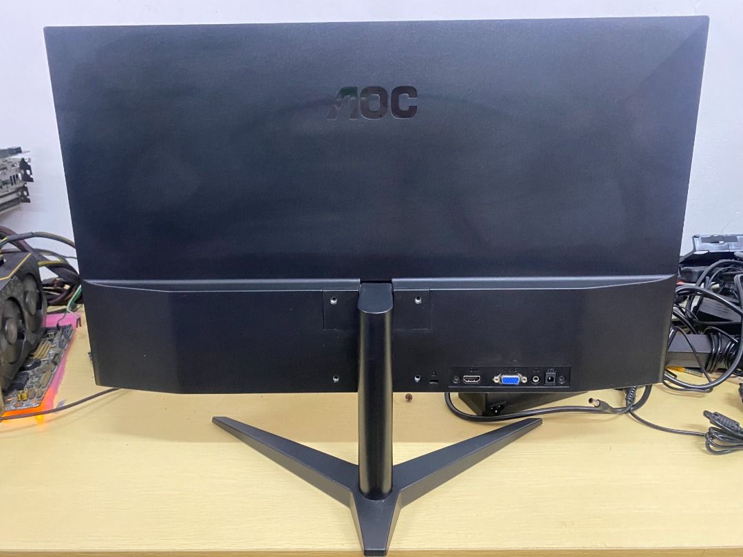 AOC 24" IPS 顯示器 不閃屏 超薄無邊框 電子熒幕 AOC 24B1XHS IPS Flicker Free Monitor Mon ...