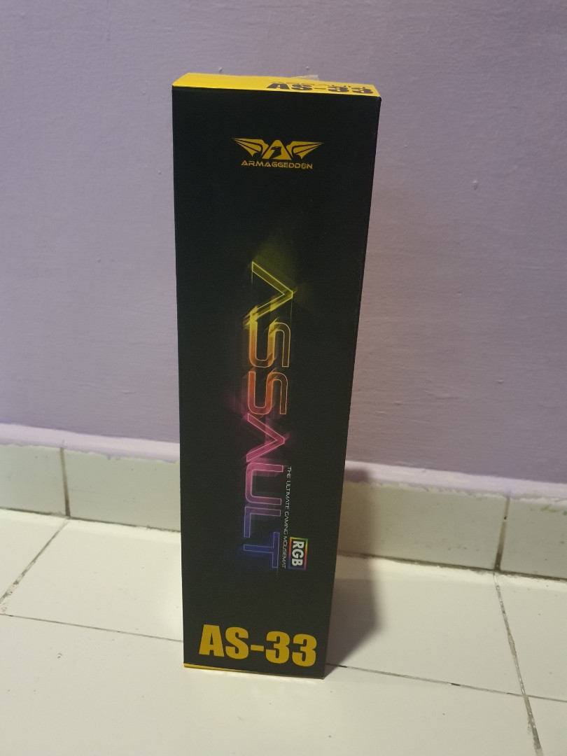Armaggeddon AS-33 RGB gaming mousepad [BNIB], Computers & Tech, Parts & Accessories, Mouse ...