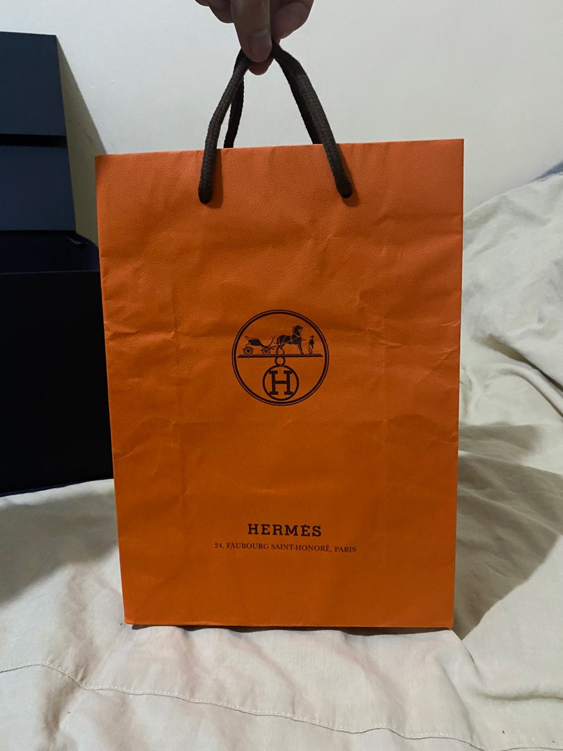 Authentic Hermes Paperbag Guaranteed Original, Luxury, Bags & Wallets ...