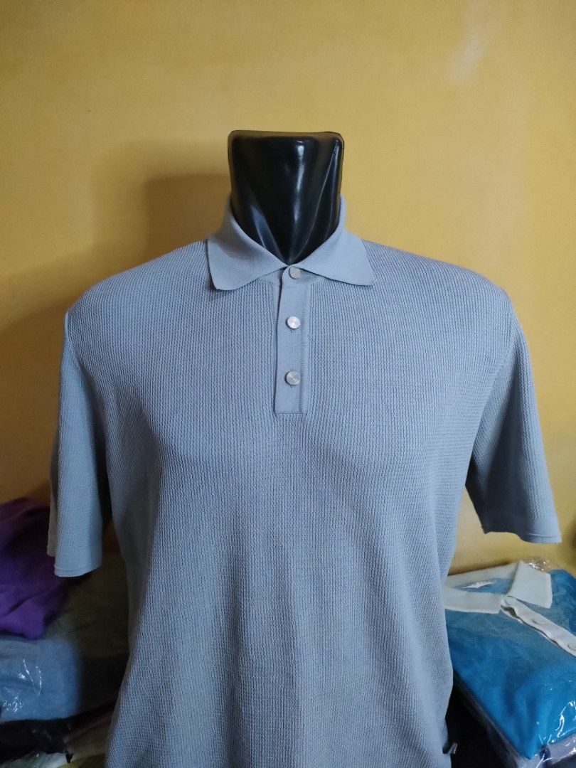 BAJU POLO RAJUT FILA GOLF, Fesyen Pria, Pakaian , Atasan di Carousell