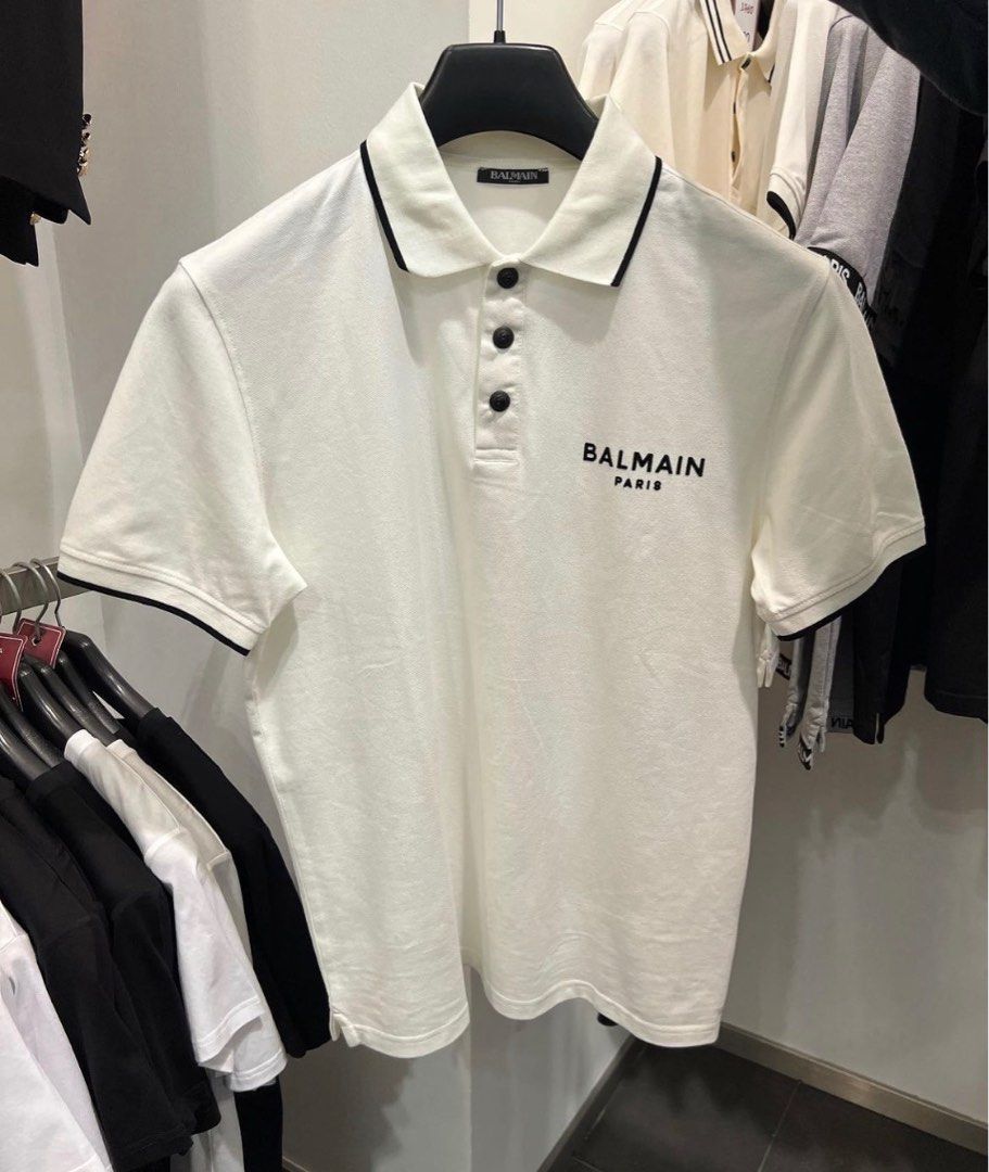 Balmain Polo Shirt, Men's Fashion, Tops & Sets, Tshirts & Polo Shirts ...