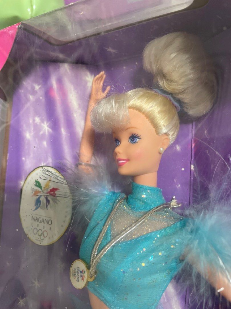 Barbie 1997 |Skater Wind Up Spin Doll|Nagano Olympic Winter Games ...