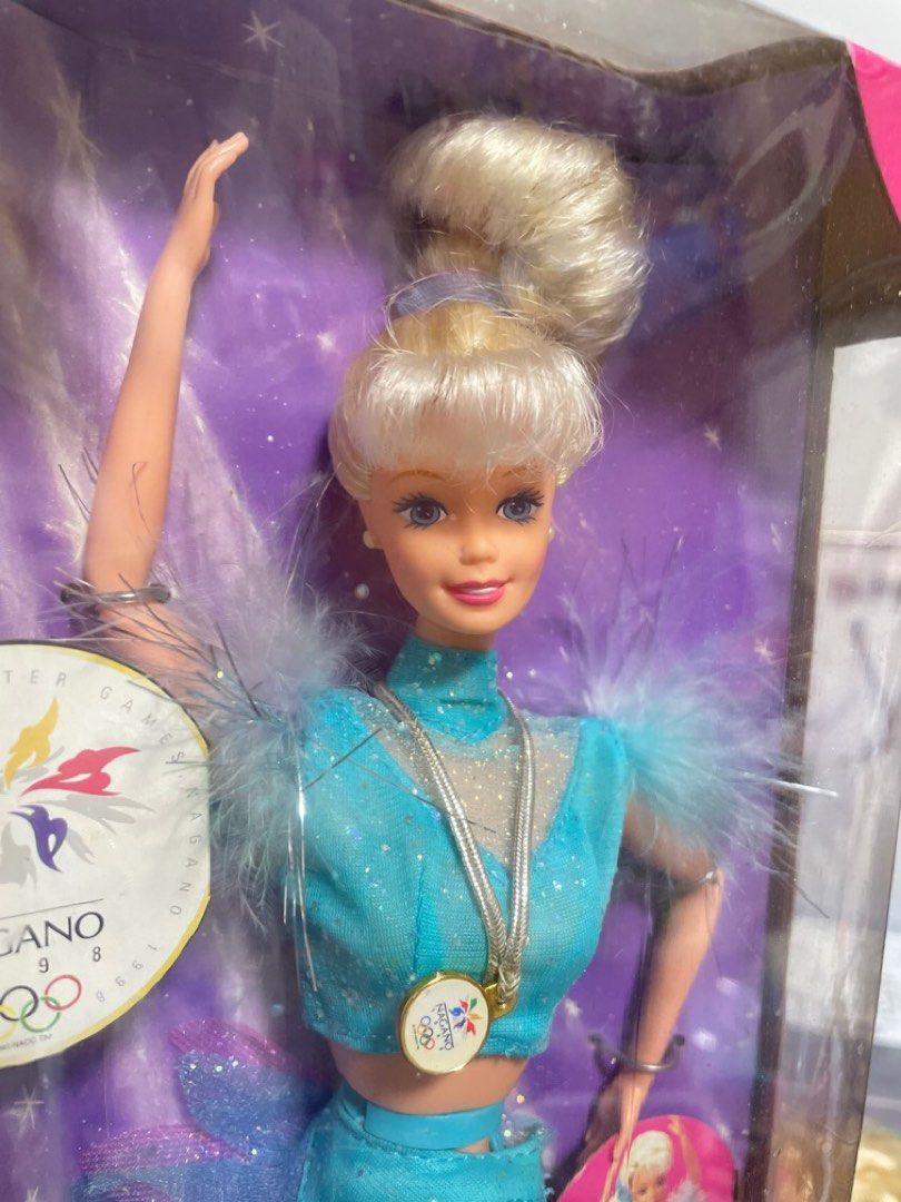 Barbie 1997 |Skater Wind Up Spin Doll|Nagano Olympic Winter Games ...