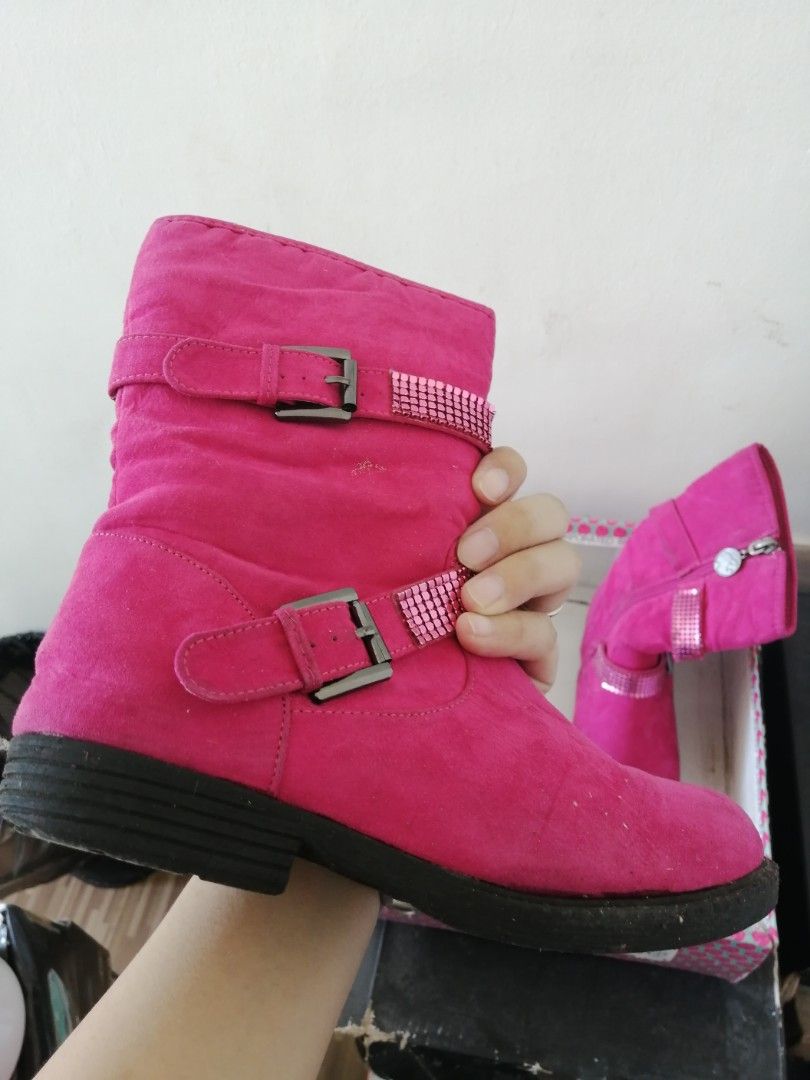 Barbie boots, Babies & Kids, Babies & Kids Fashion on Carousell