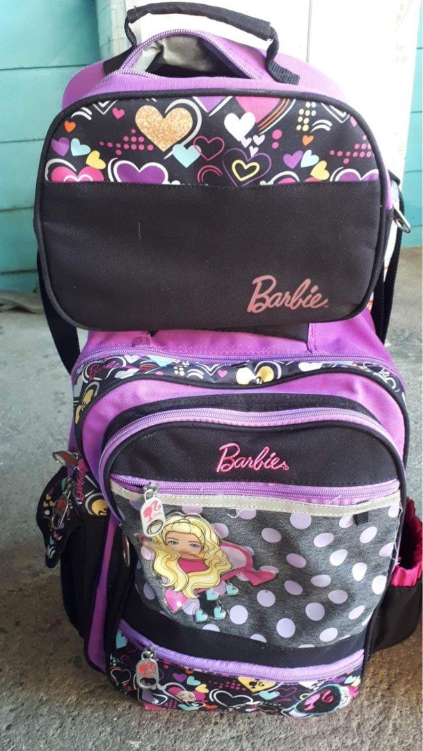 Barbie Trolley Bag, Women's Fashion, Bags & Wallets, Backpacks on Carousell