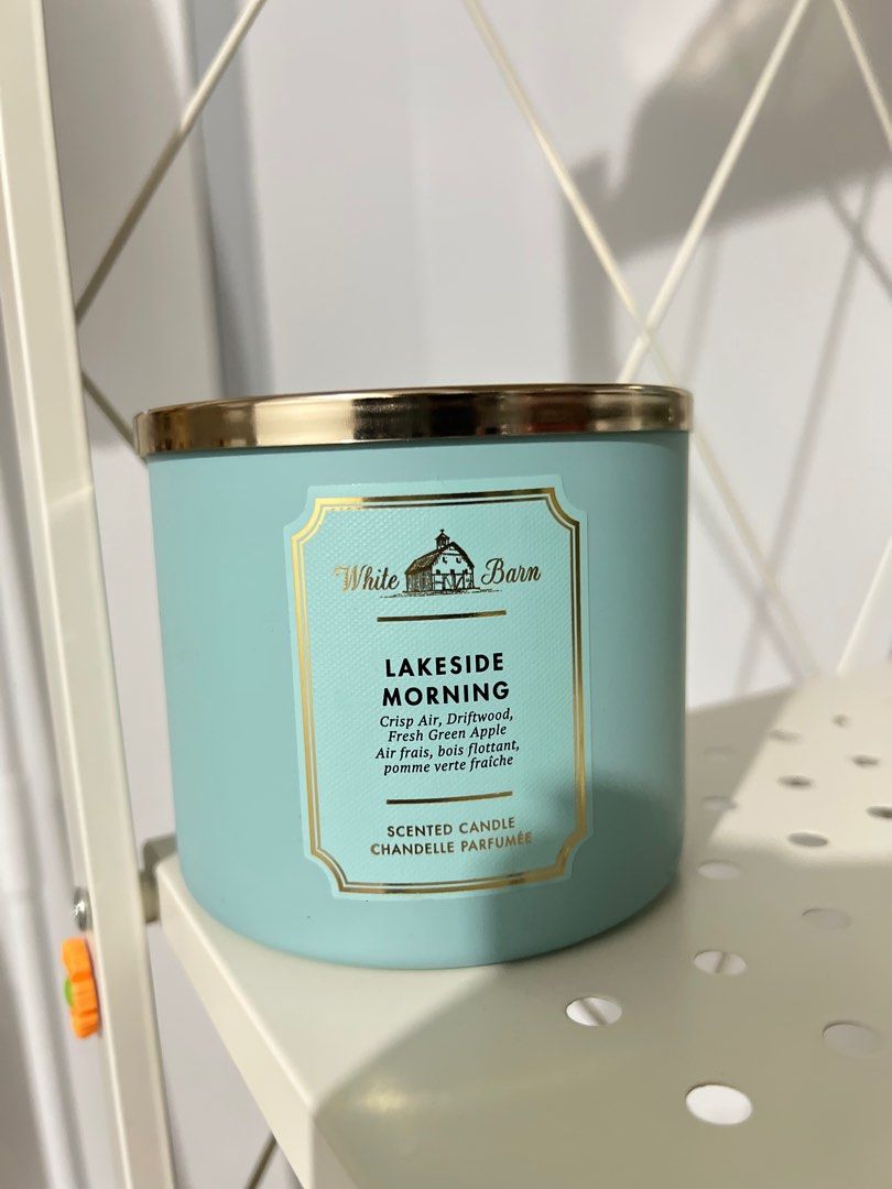 Bath & Body Works Lakeside Morning 3 wick candle, Beauty & Personal ...