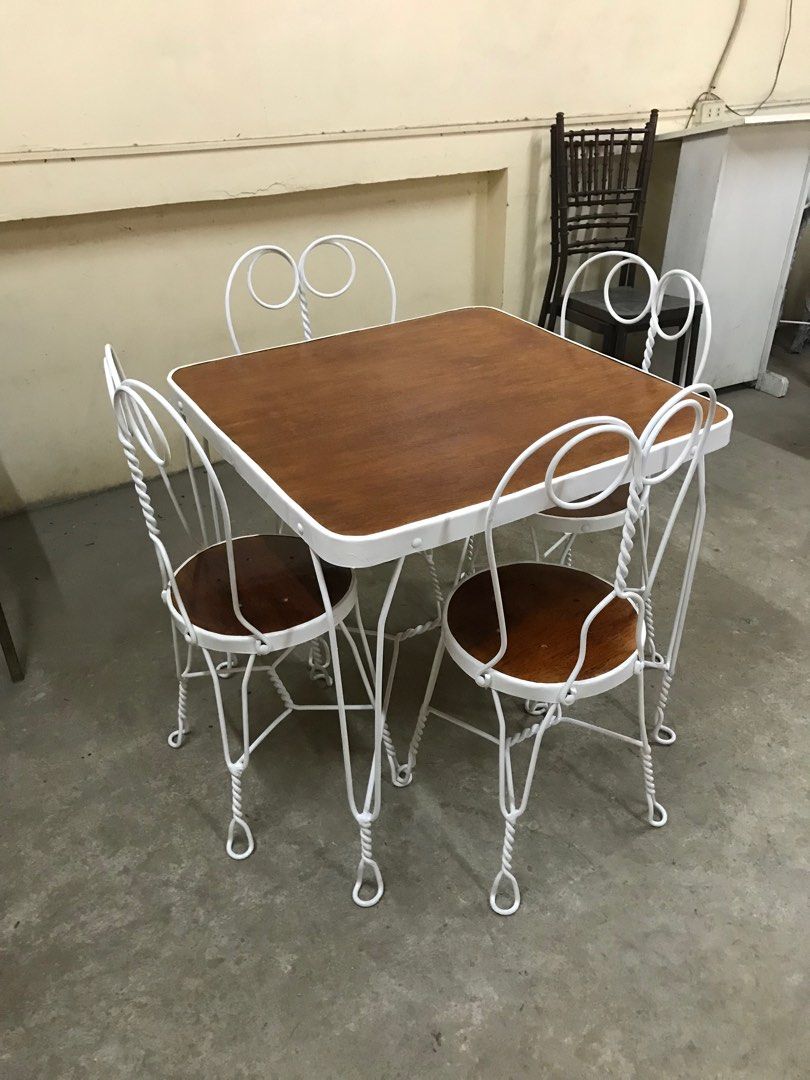 Batibot table and chairs, Furniture & Home Living, Furniture, Tables ...
