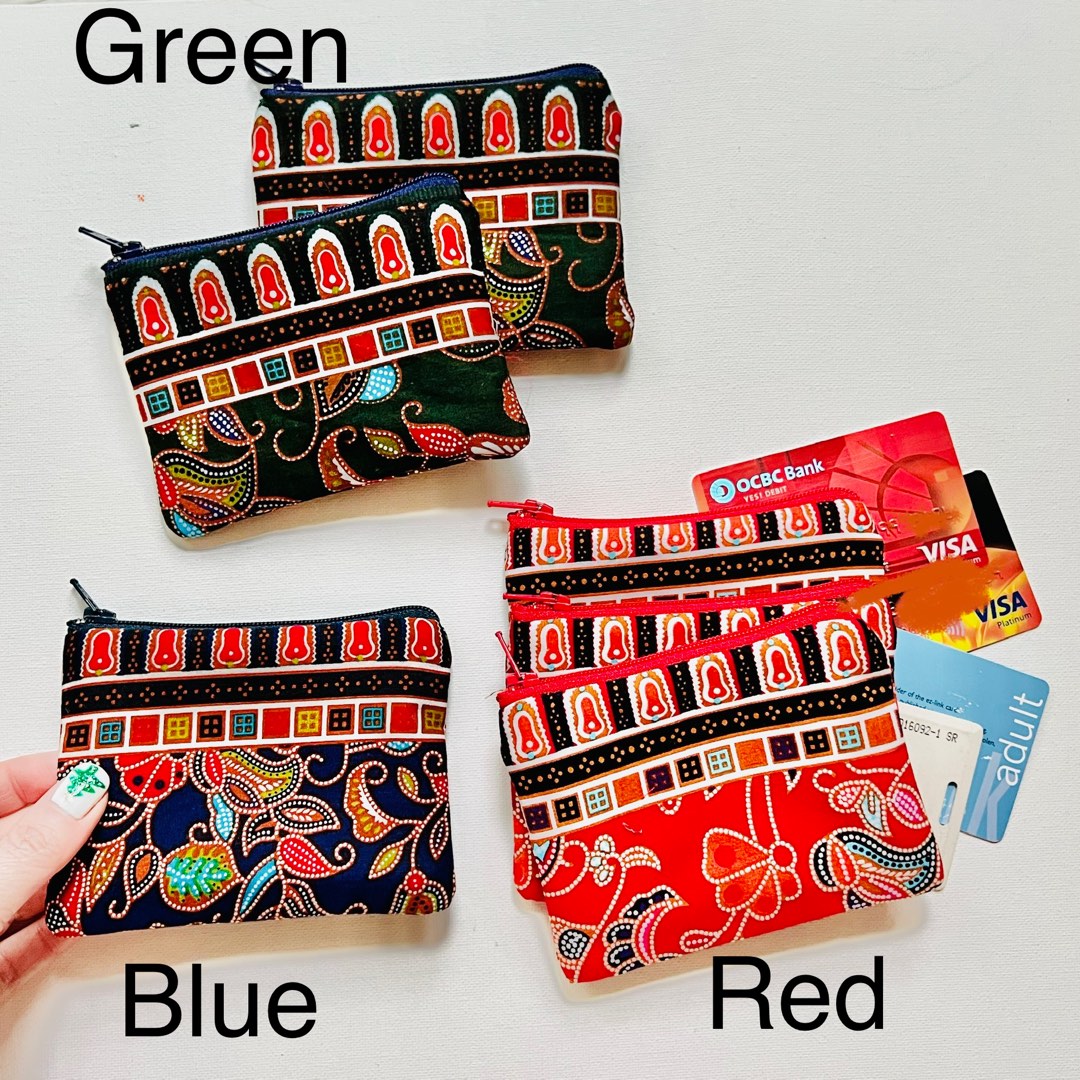 Batik Purse Handmade in Singapore, Women's Fashion, Bags & Wallets ...
