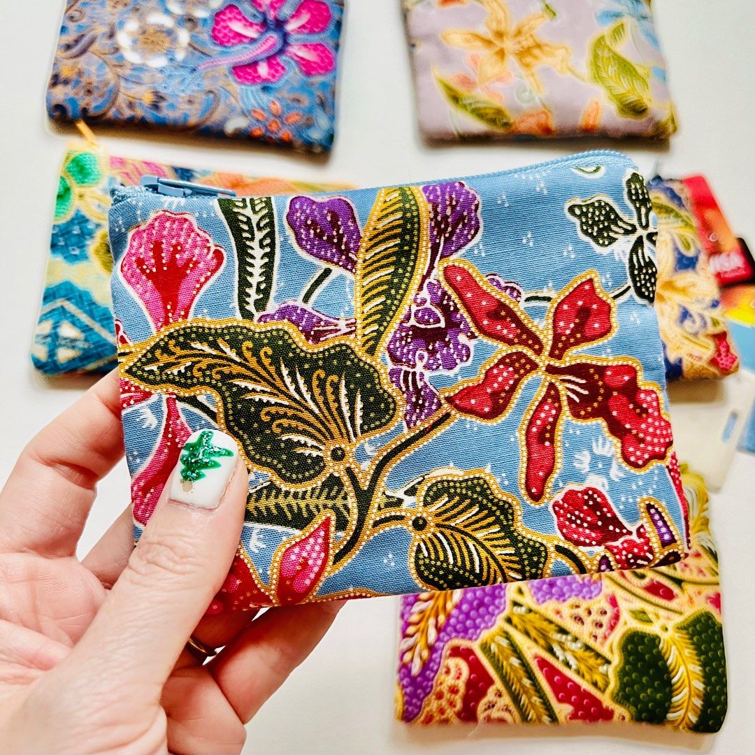Batik Purse Handmade in Singapore, Women's Fashion, Bags & Wallets ...