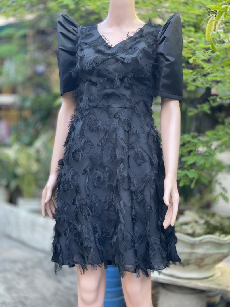 Black Filipiniana Dress, Women's Fashion, Dresses & Sets, Dresses on ...