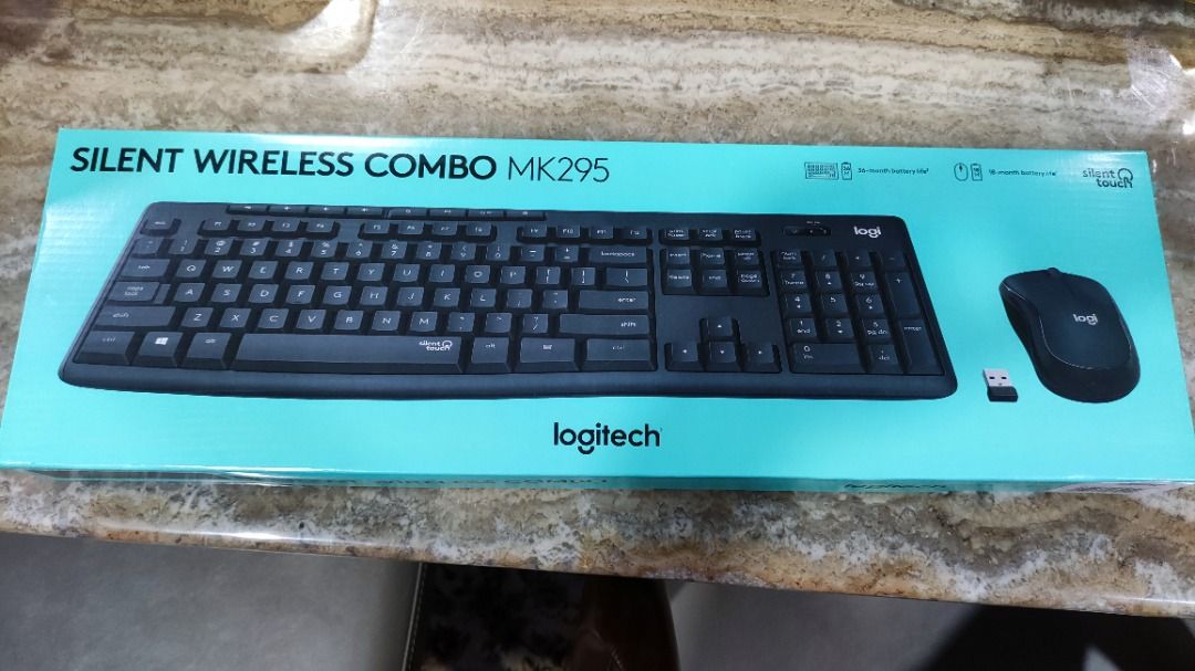 Brand New Logitech Mk295 Silent Wireless Mouse And Silent Wireless
