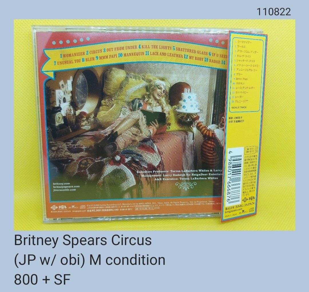 Britney Spears Circus CD (unsealed), Hobbies & Toys, Music & Media, CDs ...