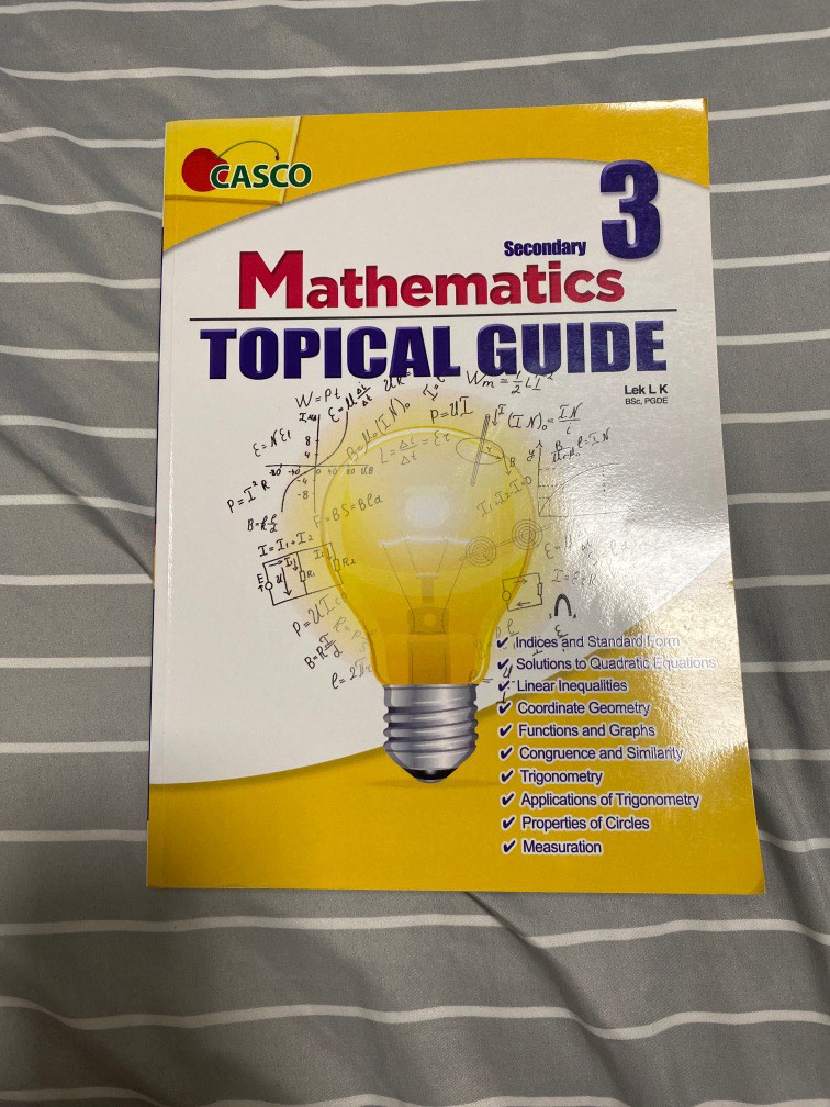 Casco Secondary 3 mathematics topical guide assessment book, Hobbies & Toys, Books & Magazines ...