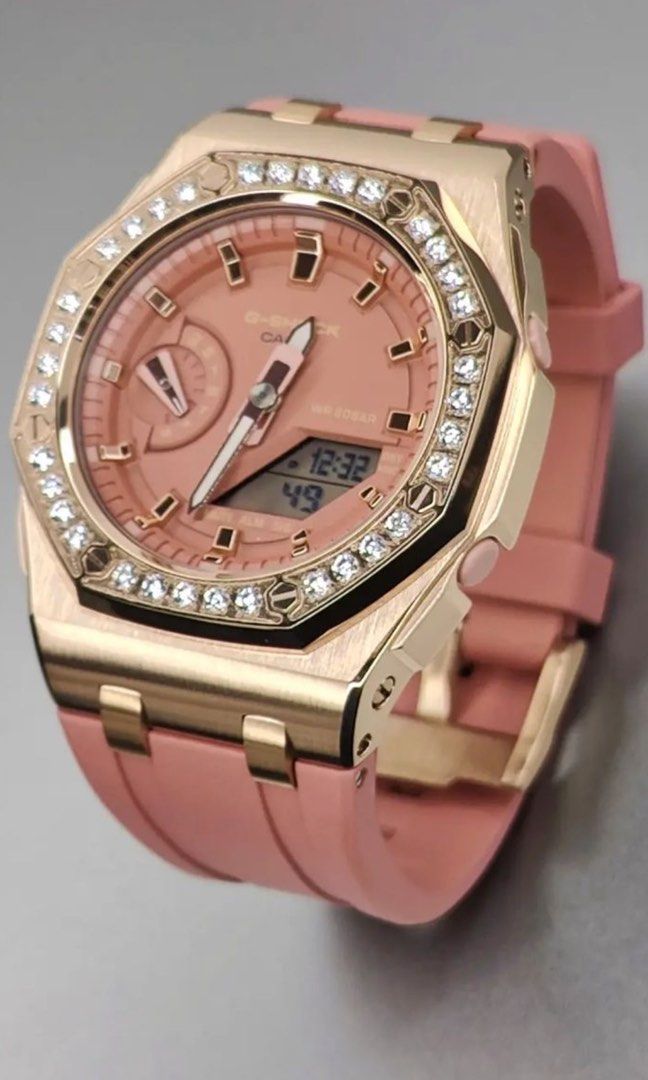 CASIOAK MOD GSHOCK CASIO GA2100 gmas2100 gma s2100 42mm ladies custom ...