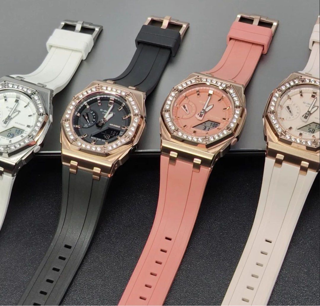 CASIOAK MOD GSHOCK CASIO GA2100 gmas2100 gma s2100 42mm ladies custom ...