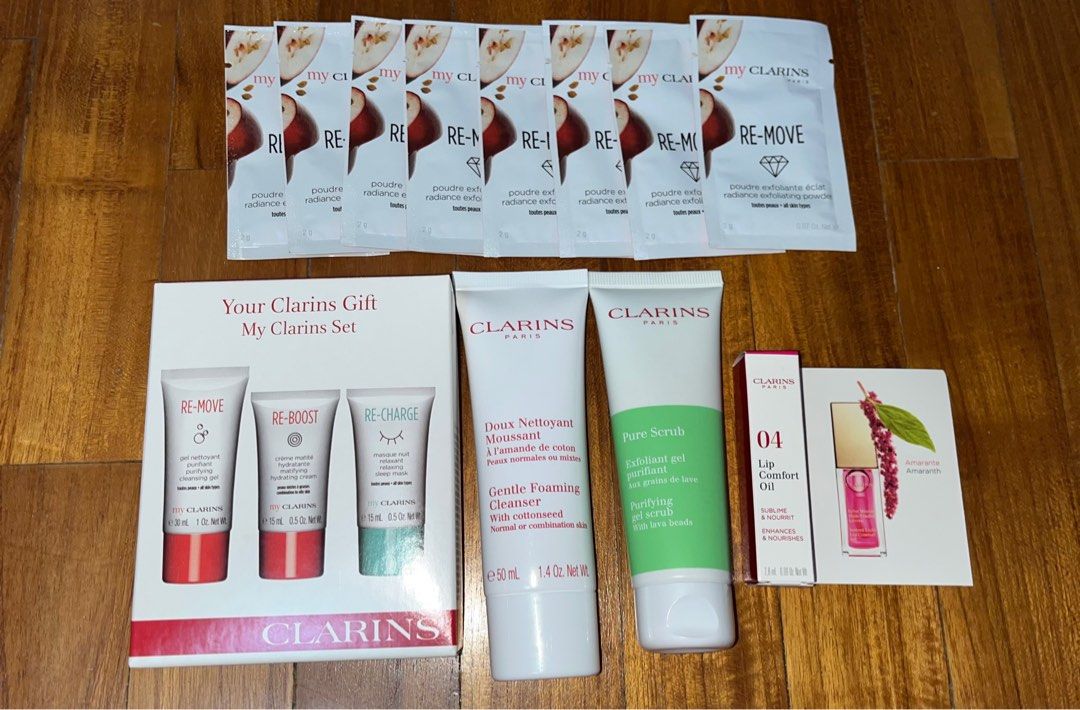 clarins samples, Beauty & Personal Care, Face, Face Care on Carousell