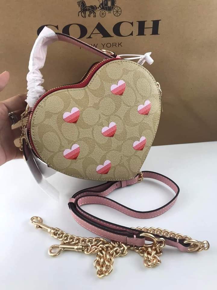 Coach Heart Bags, Women's Fashion, Bags & Wallets, Cross-body Bags on ...