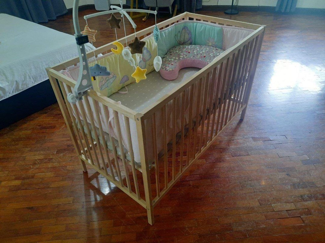 Crib (ALL SET), Babies & Kids, Baby Nursery & Kids Furniture, Cots ...