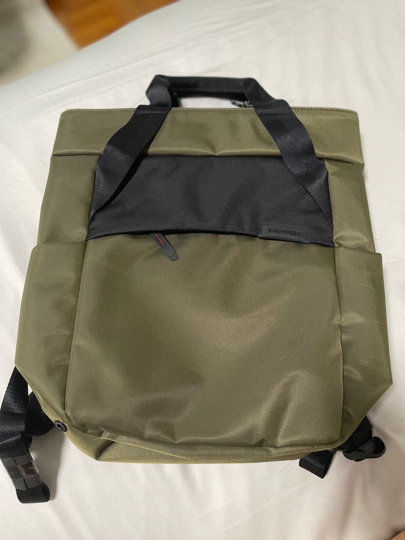 Crumpler Backpack Olive Green, Men's Fashion, Bags, Backpacks on Carousell
