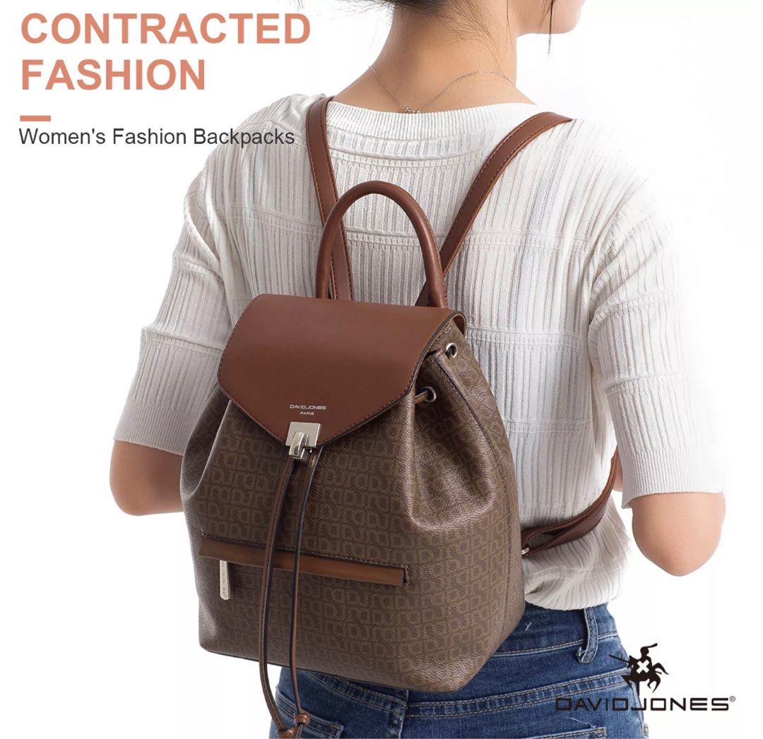 David Jones Paris Backpack - Black, Luxury, Bags & Wallets on Carousell