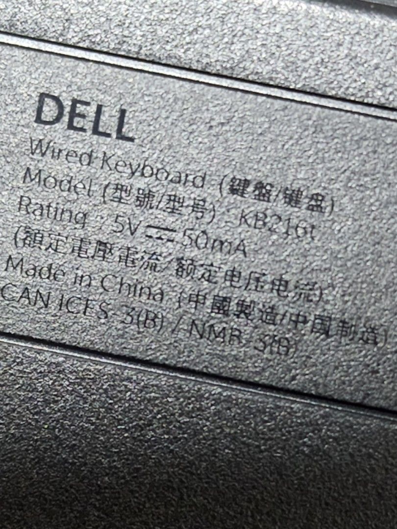 Dell Original Keyboard KB216t, Computers & Tech, Parts & Accessories ...