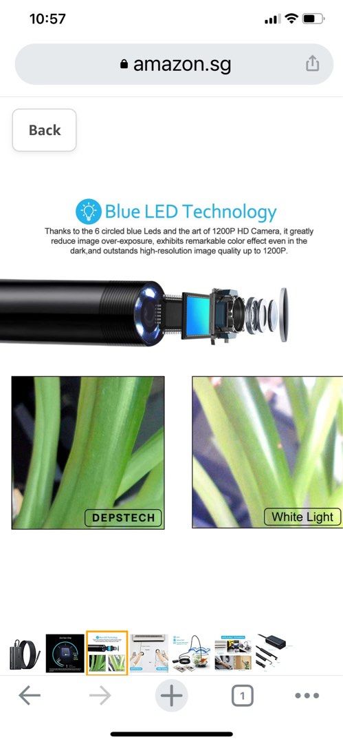 Wireless Endoscope, Ip67 Waterproof Wifi Borescope Inspection 2.0 ...