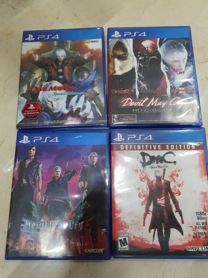 Devil May Cry Collection (PS4), Video Gaming, Video Games, PlayStation ...