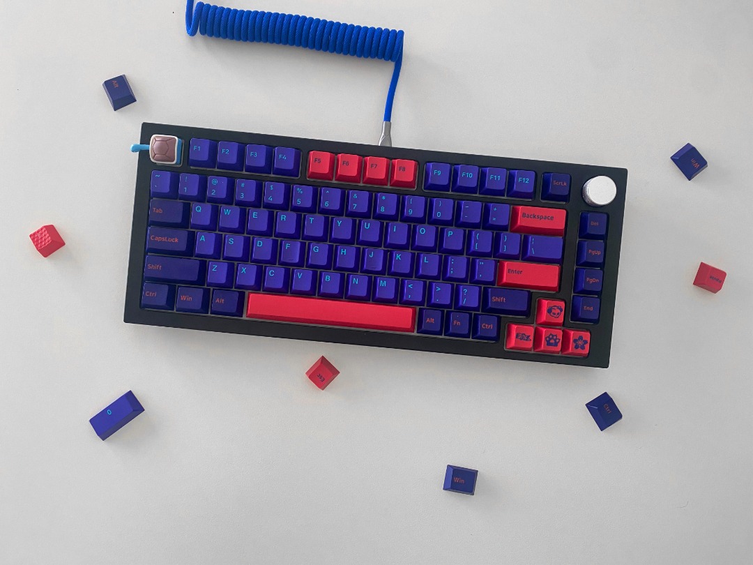 Fully modded 75% Hot-Swappable Gasket mounted Custom Mechanical keyboard w/ freebies, Computers ...