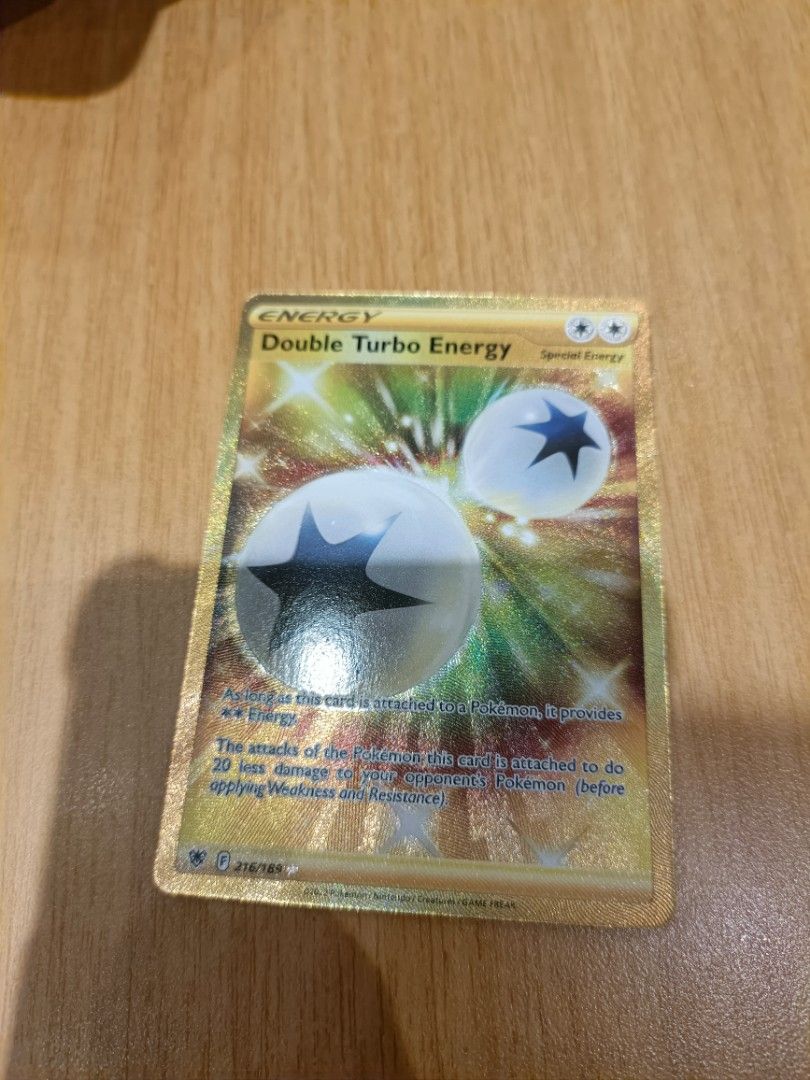 Pokemon TCG Golden Double Turbo Energy, Hobbies & Toys, Toys & Games on ...