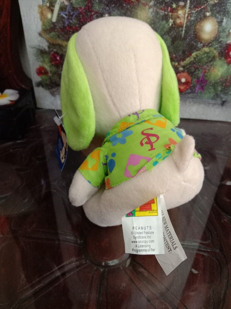 GREEN SNOOPY PLUSH, BNWT, MASCOT SIZE: 6 INCHES, Hobbies & Toys, Toys ...
